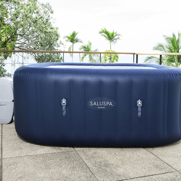 Bestway Saluspa Hawaii Airjet Inflatable Hot Tub With Energysense Cover, Blue & Reviews | Wayfair